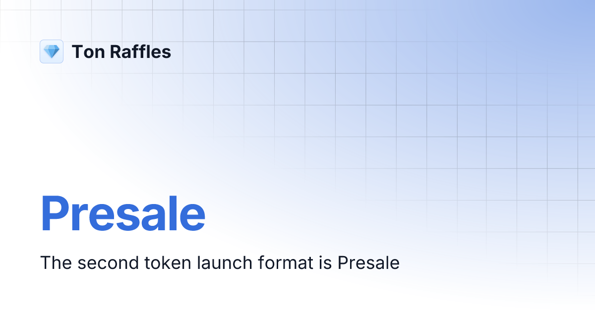 Presale | Ton Raffles